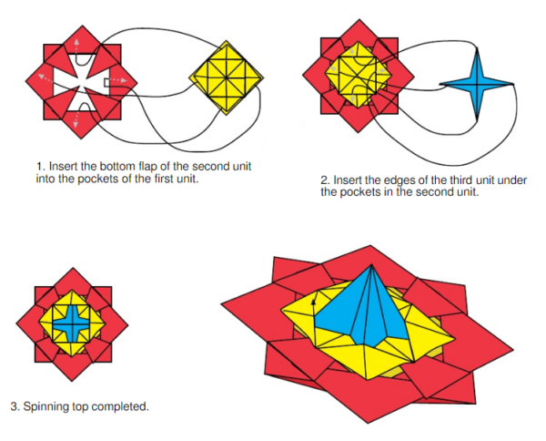 Pião de Origami – Origami.club – Marketplace do Origami